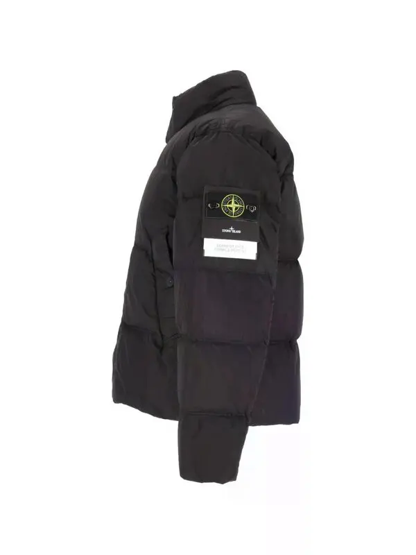 Stone Island Crinkle Reps Ny Down Jacket - Black