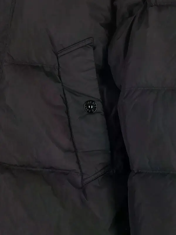Stone Island Crinkle Reps Ny Down Jacket - Black