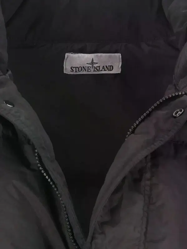 Stone Island Crinkle Reps Ny Down Jacket - Black