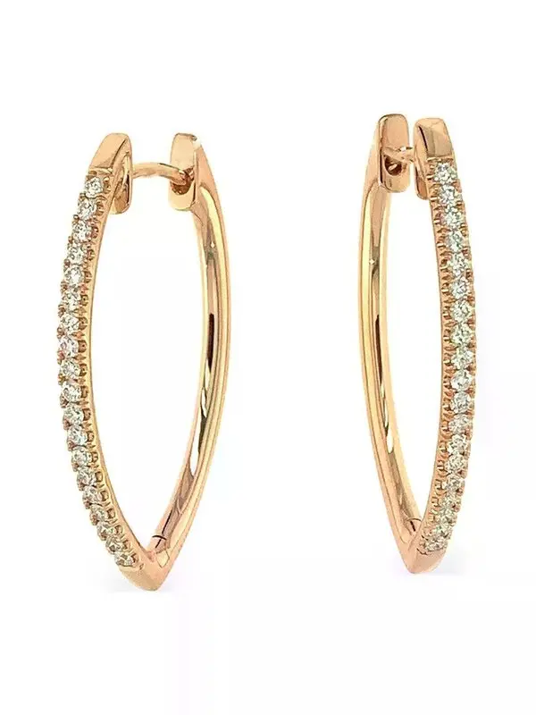 LISA NIK Hoop-design Earrings - Gold