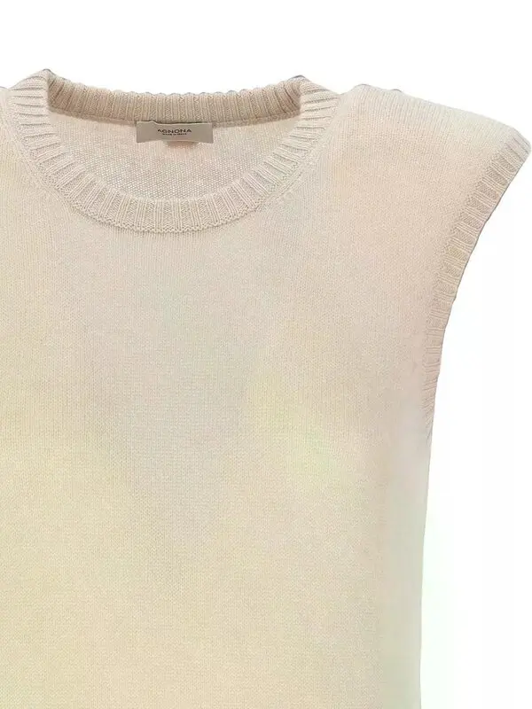 Agnona Ribbed-trim Sleeveless Sweater