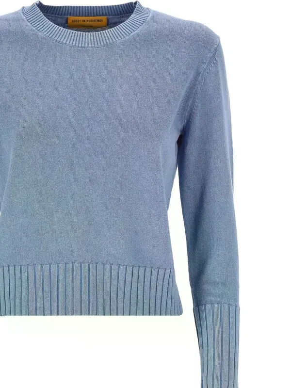 Guest In Residence Ribbed-knit Crew-neck Sweater