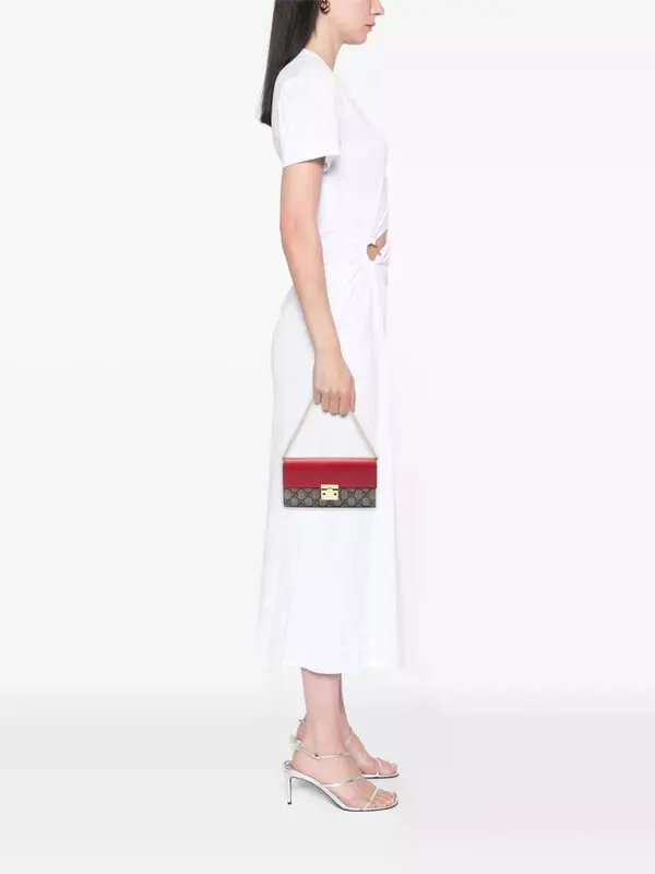 Gucci 2000-2015 Gg Supreme Padlock Wallet On Chain Shoulder Bag
