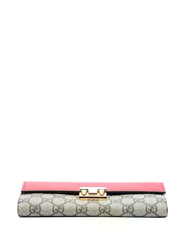 Gucci 2000-2015 Gg Supreme Padlock Wallet On Chain Shoulder Bag