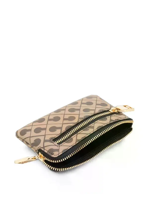GHERARDINI Millerighe Monogram-print Zip-around Pouch