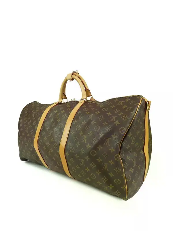 LOUIS VUITTON 1998 Monogram Keepall Bandouliere 60 Travel Bag