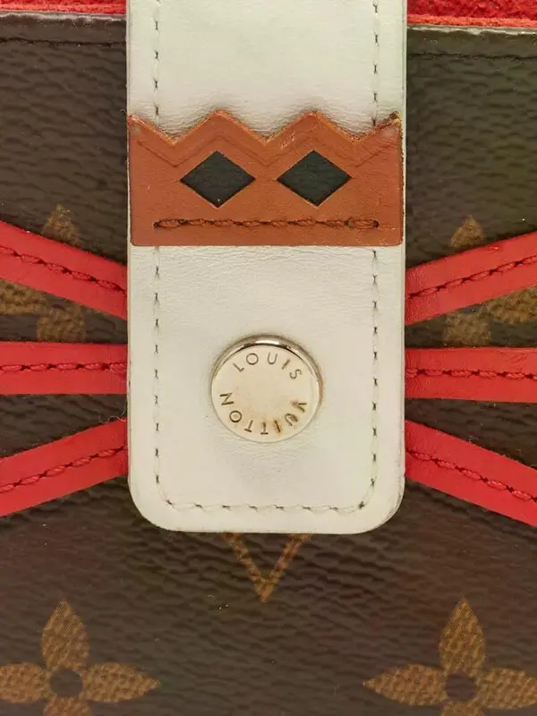 LOUIS VUITTON Monogram Canvas Tribal Mask Pouch