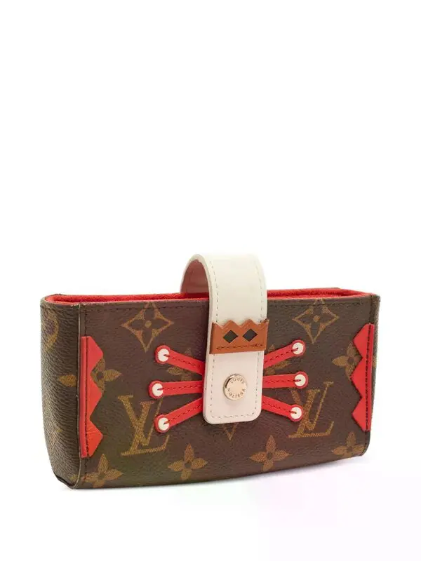 LOUIS VUITTON Monogram Canvas Tribal Mask Pouch