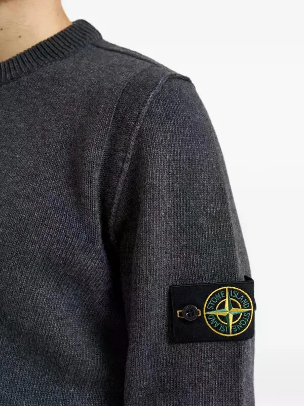 Stone Island Logo-patch Lambswool Sweater
