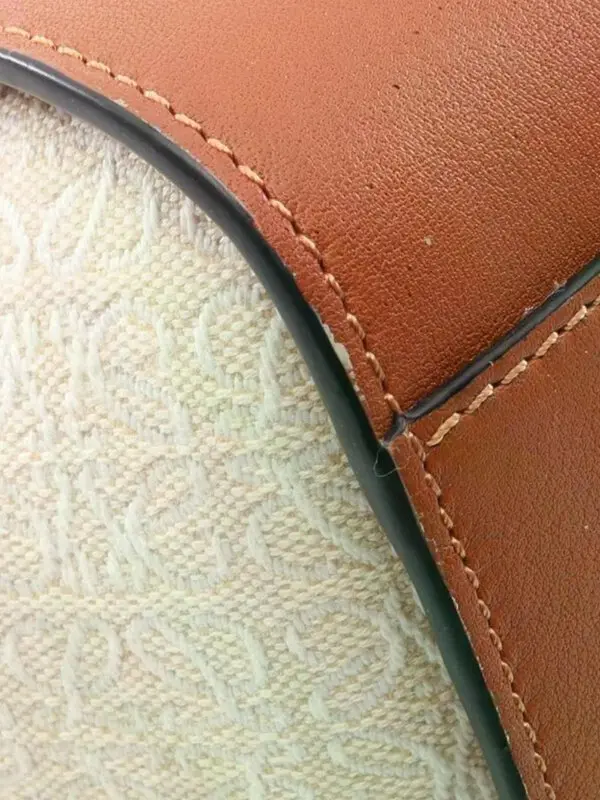 Loewe Leather And Canvas Hammock Bag Satchel - Brown