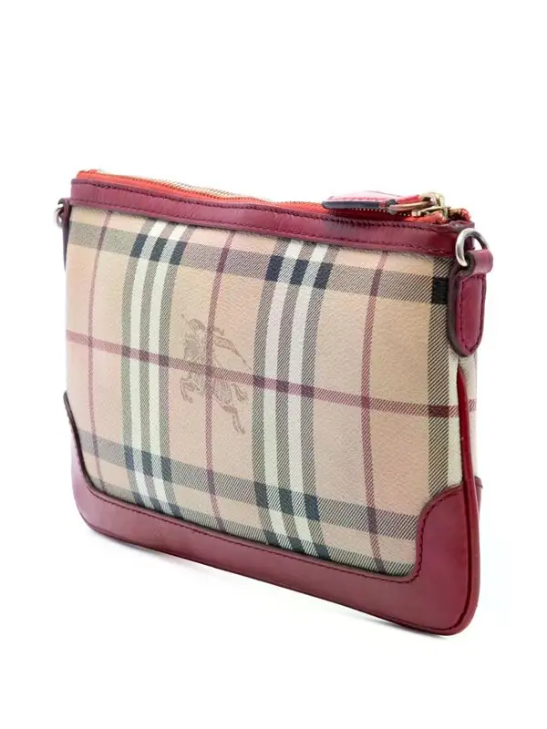 Burberry Haymarket Check Coated Canvas Peyton Cross Body Bag
