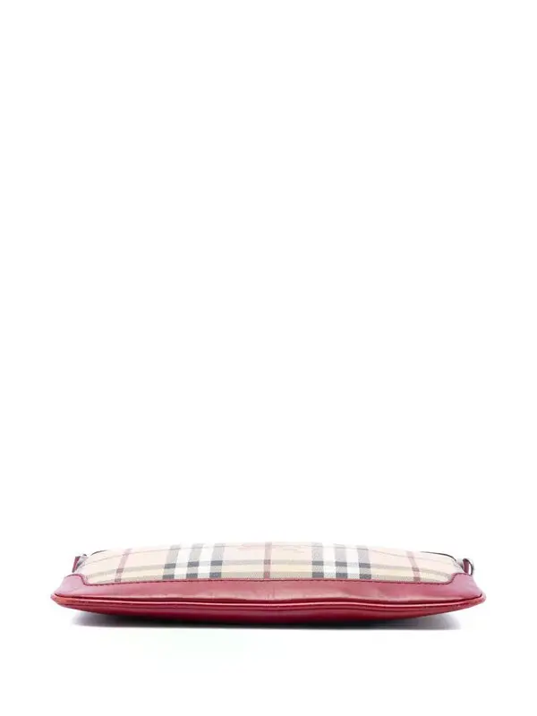 Burberry Haymarket Check Coated Canvas Peyton Cross Body Bag