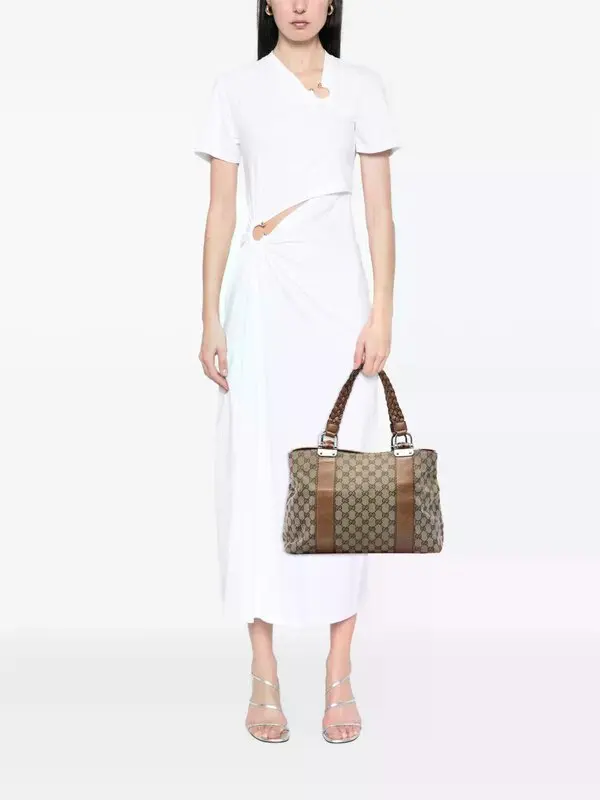 Gucci Gg Canvas Bamboo Libeccio Tote Bag