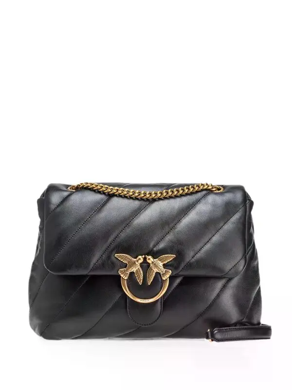 Pinko Love Puff Quilted Leather Shoulder Bag