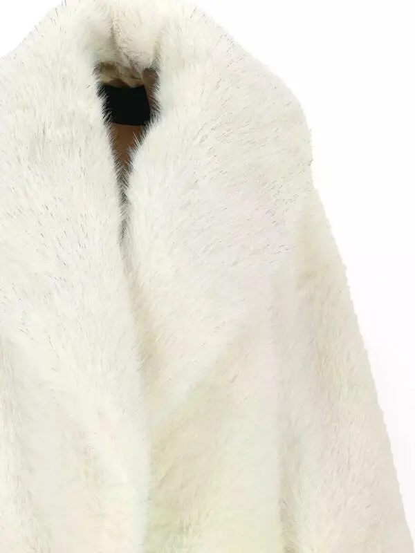 BB COUTURE Shawl-lapel Faux-fur Jacket
