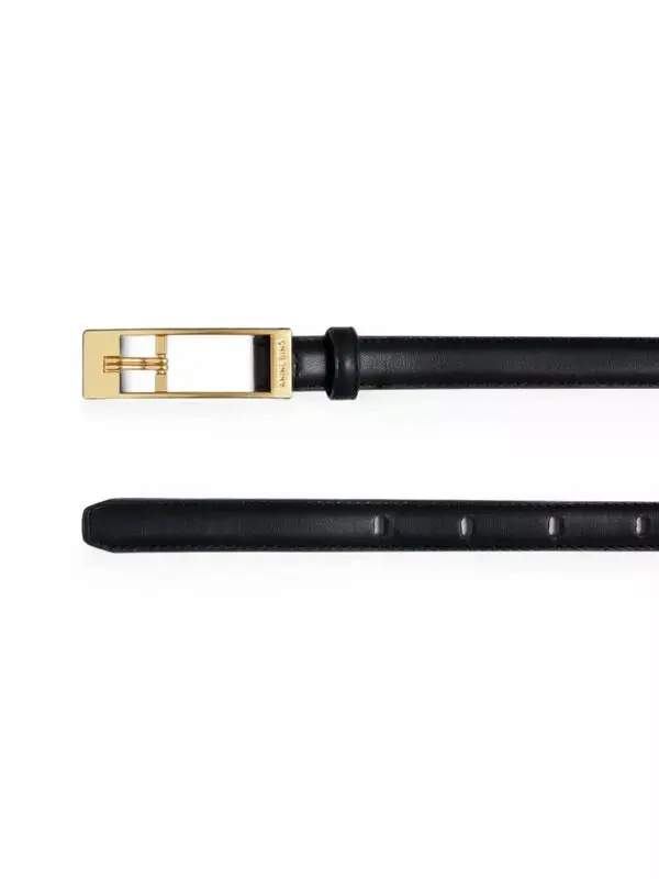 ANINE BING Elly Smooth Leather Belt