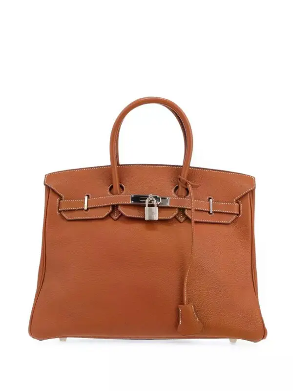 Hermès 2005 35 Birkin Togo Leather Tote Bag - Brown