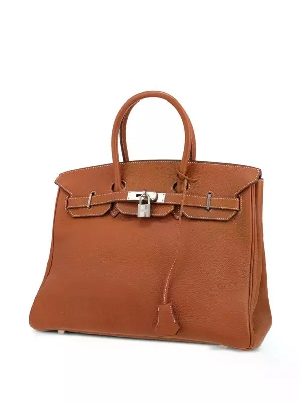 Hermès 2005 35 Birkin Togo Leather Tote Bag - Brown