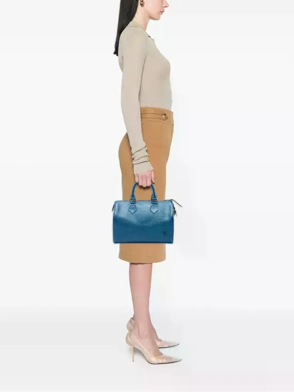 LOUIS VUITTON 1993 Epi Speedy 25 Boston Bag - Blue