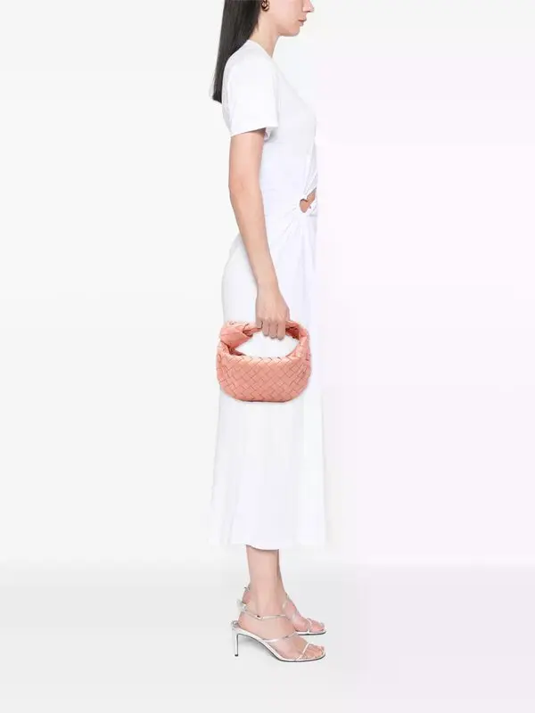 Bottega Veneta Mini Nappa Intrecciato Jodie Hobo Bag - Pink