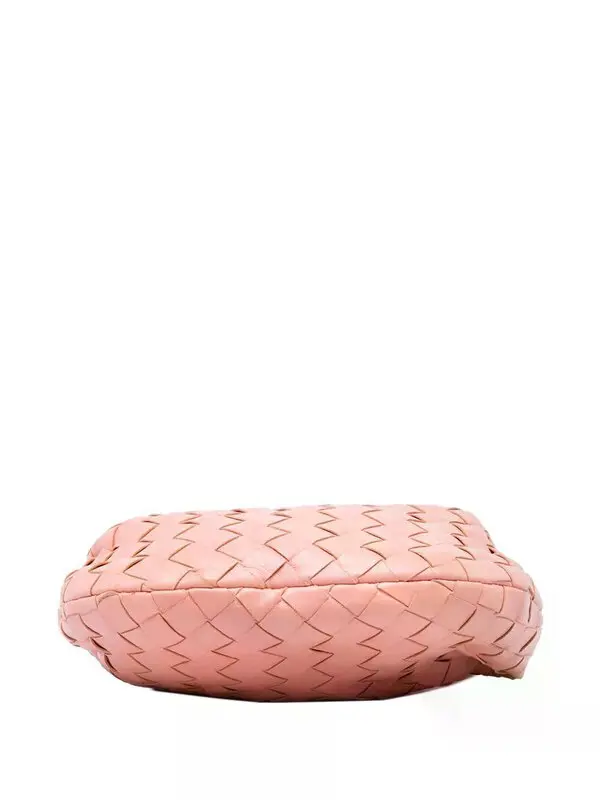 Bottega Veneta Mini Nappa Intrecciato Jodie Hobo Bag - Pink