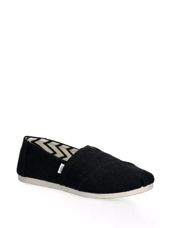 Toms Alpargata Canvas Slip-on Espadrilles - Black