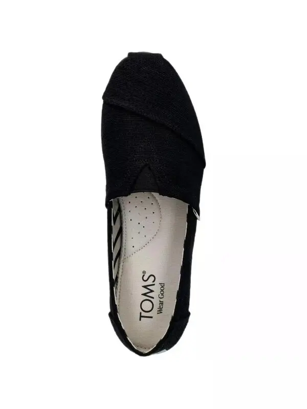 Toms Alpargata Canvas Slip-on Espadrilles - Black