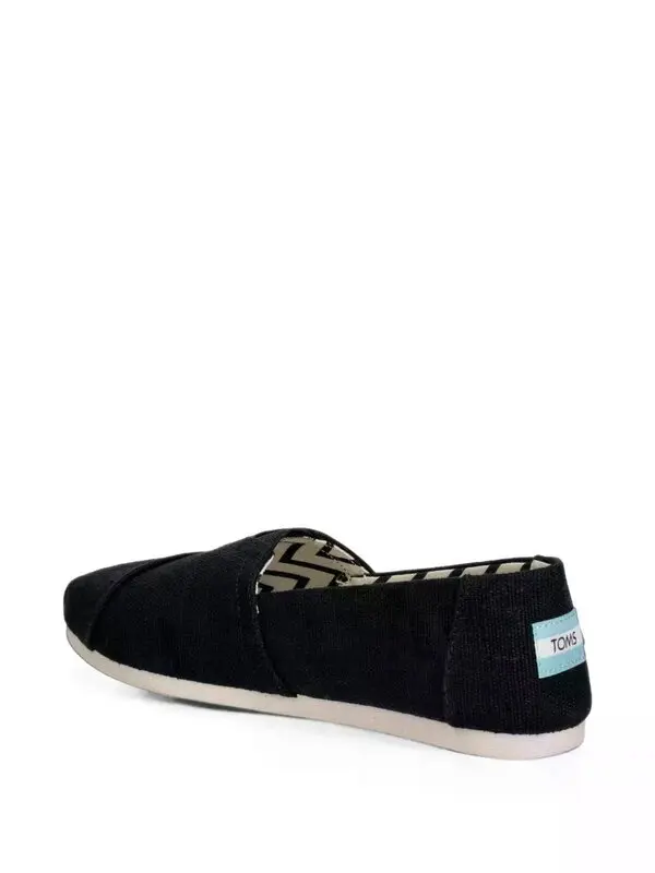 Toms Alpargata Canvas Slip-on Espadrilles - Black