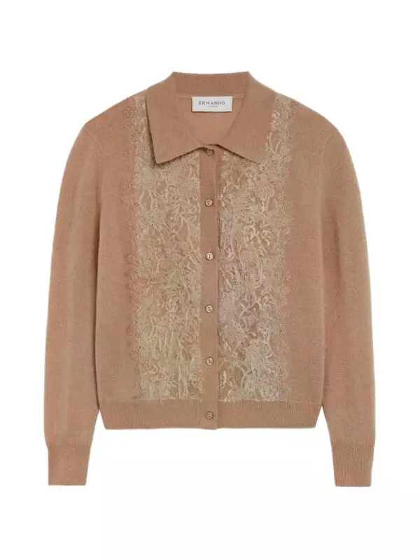 Ermanno Scervino Lace-panelled Cardigan