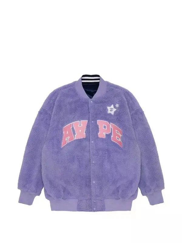 AAPE BY *A BATHING APE Moonface Reversible Fleece Jacket