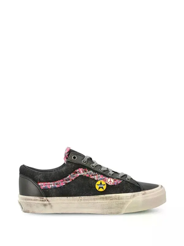 VANS Bouclé-trim Patch-detail Sneakers