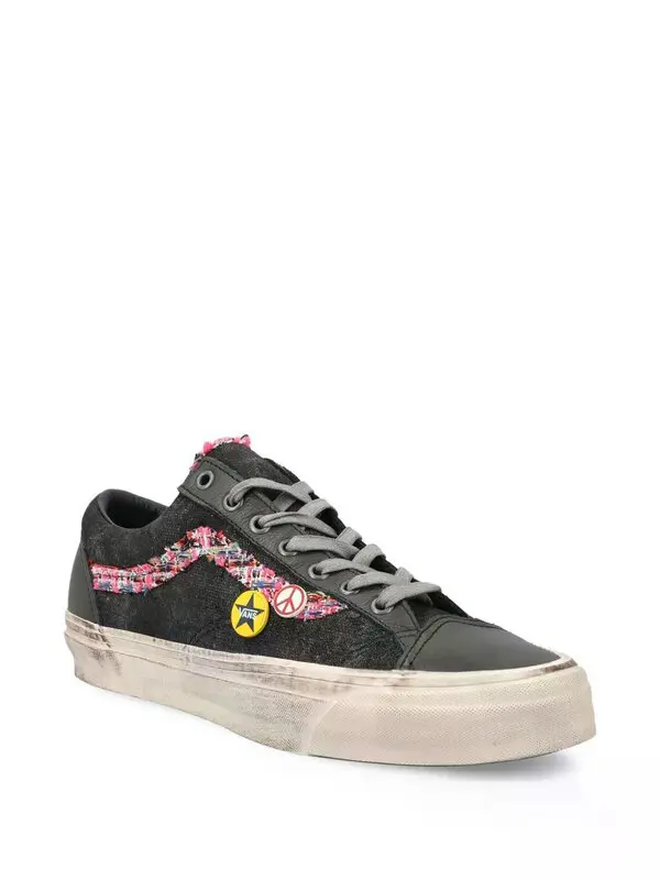 VANS Bouclé-trim Patch-detail Sneakers