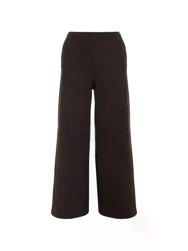 Bruno Manetti Knit-pattern Trousers - Brown