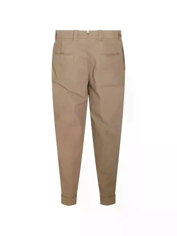 Incotex Pleated-detail Turn-up Trousers