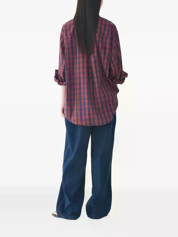 STUDIO TOMBOY Checkered Cotton Shirt