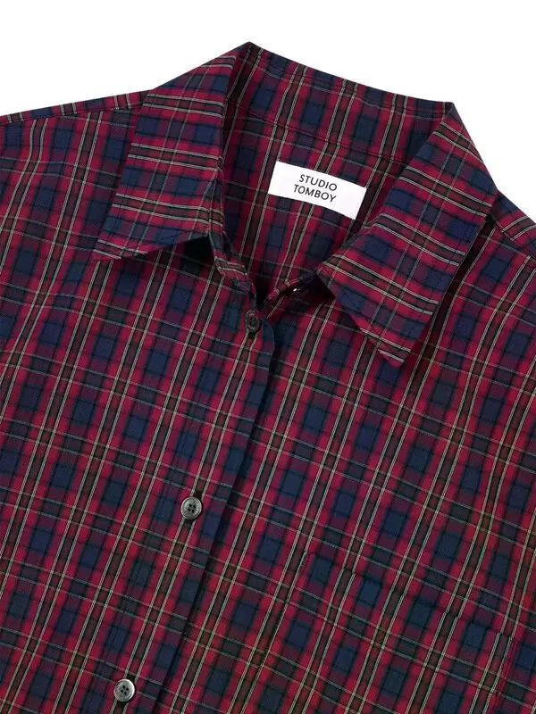 STUDIO TOMBOY Checkered Cotton Shirt