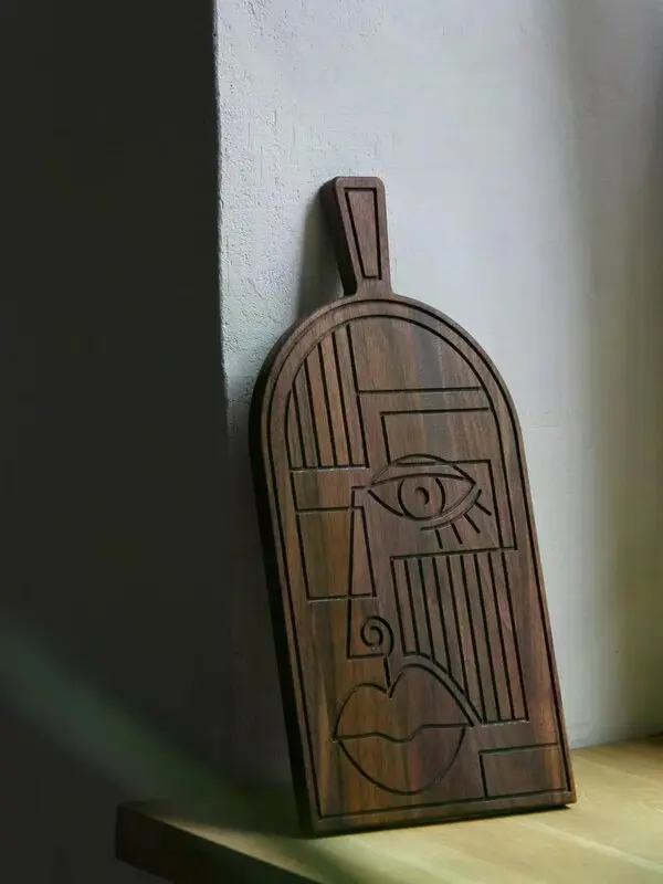 WOODSEA Mask Wood Serving Board