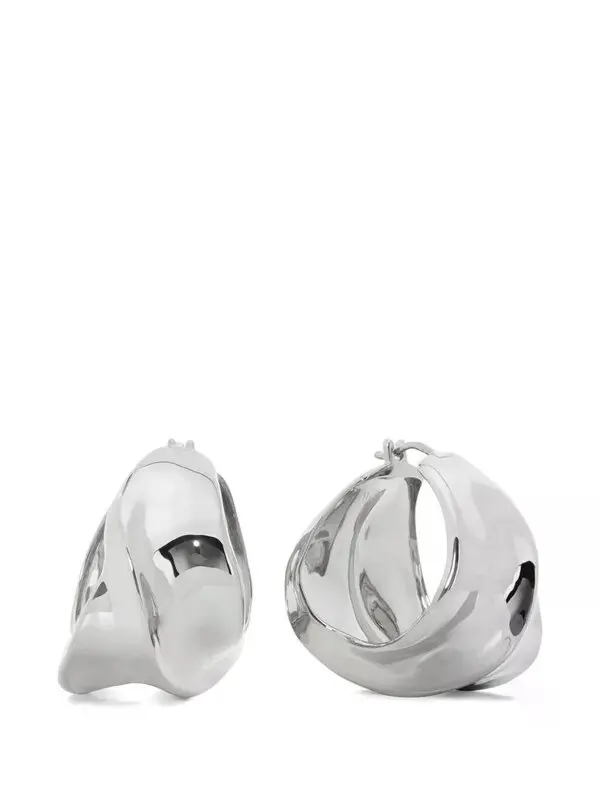 Monica Vinader Medium Nomade Bold Hoop Earrings - Silver