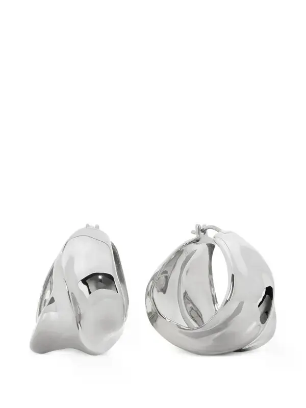 Monica Vinader Nomade Bold Hoop Earrings - Silver