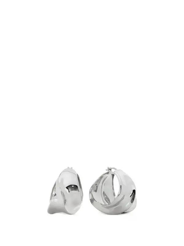 Monica Vinader Nomade Bold Hoop Earrings - Silver