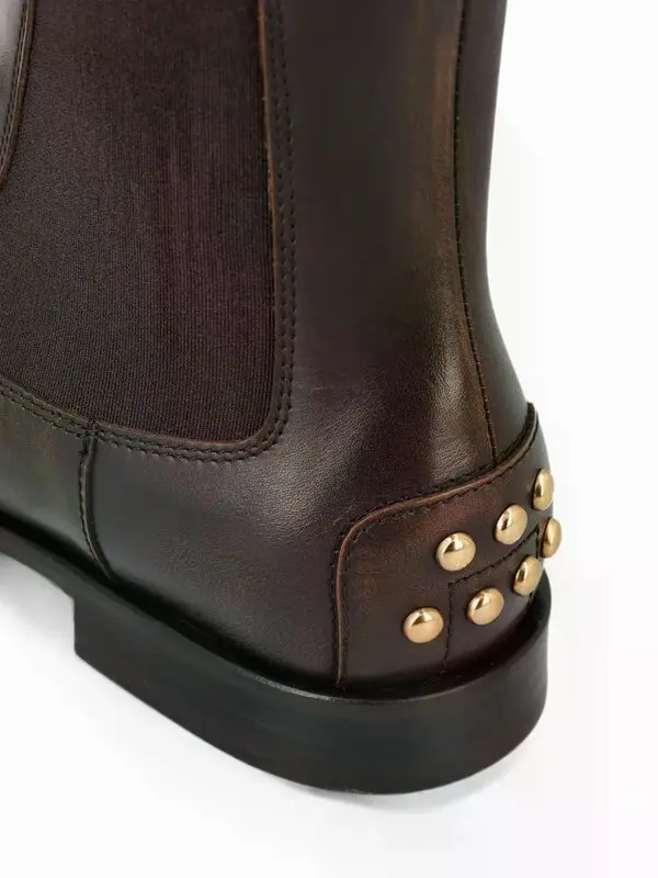 TOD'S Gommino-studded Leather Chelsea Boots