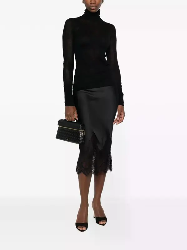 Elisabetta Franchi Wool Turtleneck Top