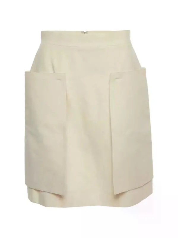 Fendi Canvas Flared Mini Skirt