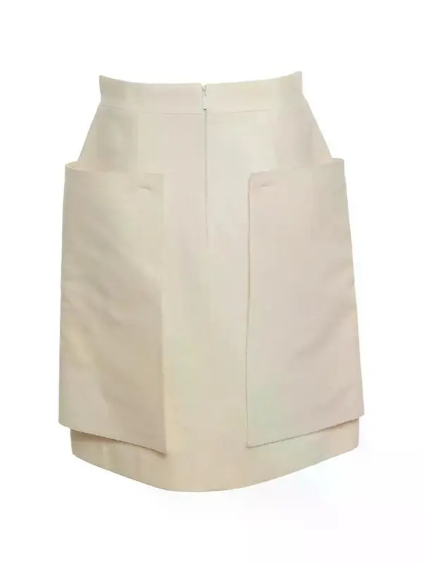 Fendi Canvas Flared Mini Skirt