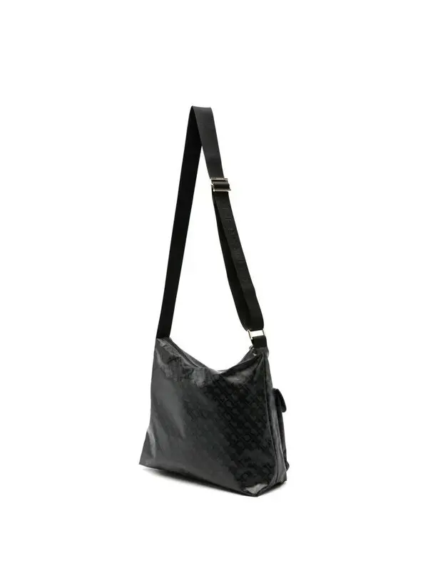 GHERARDINI Logo Monogram Shoulder Bag - Black