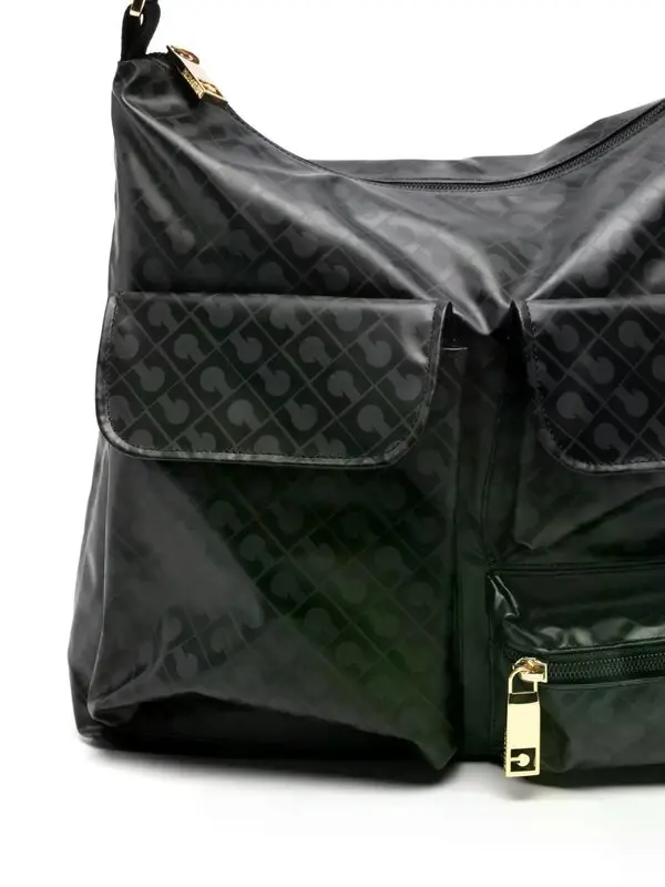 GHERARDINI Logo Monogram Shoulder Bag - Black