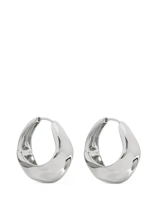 Monica Vinader Nomade Hoop Earrings - Silver