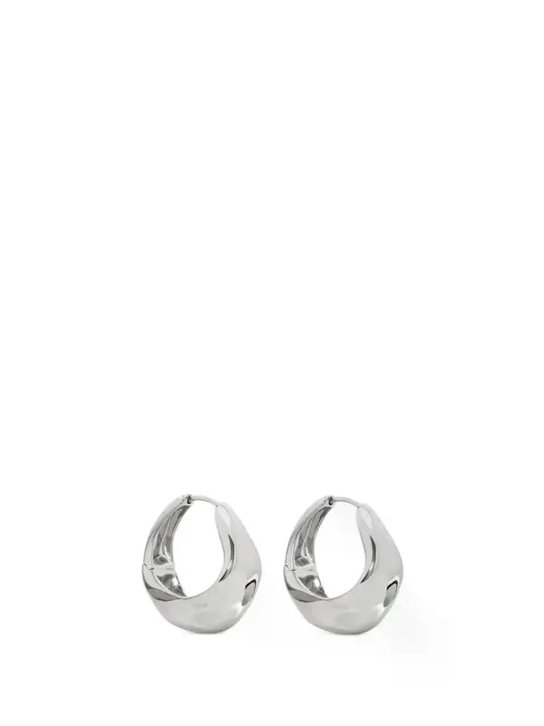 Monica Vinader Nomade Hoop Earrings - Silver