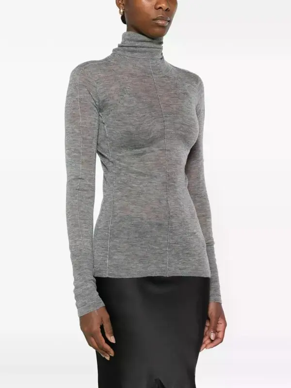 Elisabetta Franchi Roll-neck Wool Top
