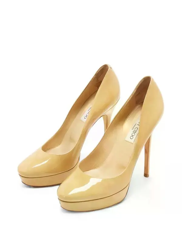 JIMMY CHOO Cosmic Patent Leather Platform Pumps